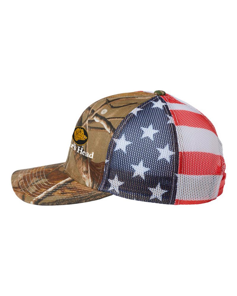 kati – Printed Mesh Trucker Cap | Golden Stiches Embroidery